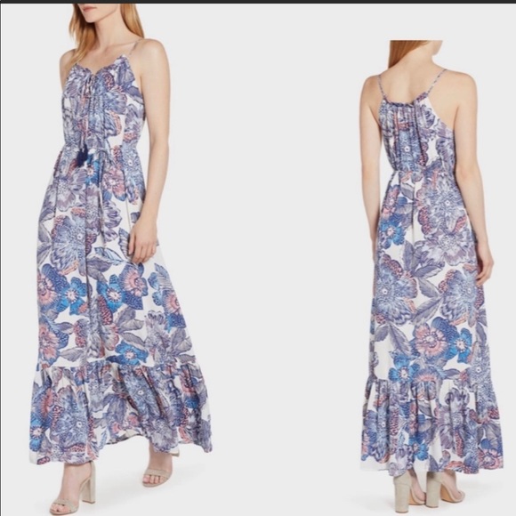 1. State | Dresses | State Retro Bloom Maxi Dress Soft Ecru S | Poshmark